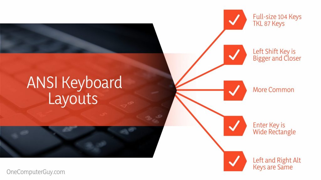 ANSI vs. ISO Keyboard Layouts - One Computer Guy
