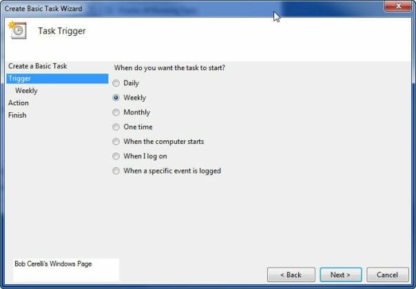 Windows 7 Task Scheduler - One Computer Guy