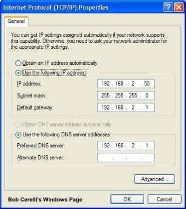 WindowsXP Local Area Networking - One Computer Guy