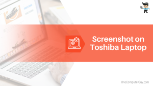 How to Screenshot on Toshiba Laptop