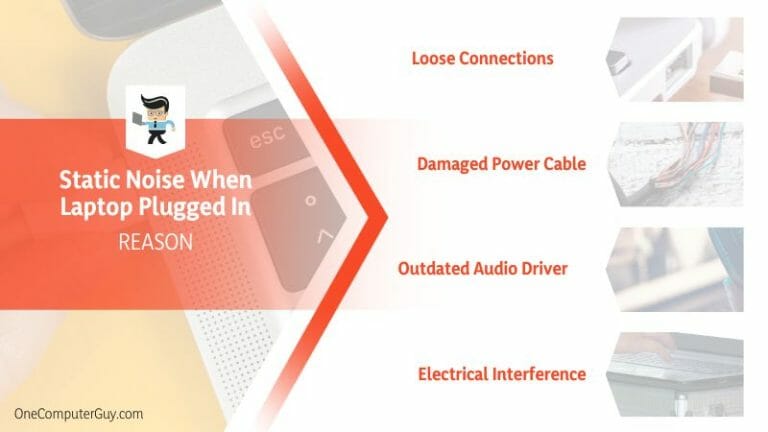 Static Noise When Laptop Plugged In: 8 Common Reasons